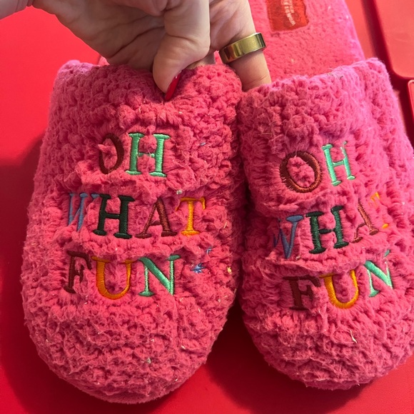 Target | Shoes | Pink Fuzzy Slippers | Poshmark